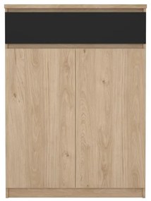 FALCO Botník Naia 92209 jackson hickory/černý mat