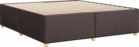 Rám postele bez matrace tmavě hnědý 180 x 200 cm textil 3284753