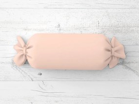 Biante Polštář válec bonbon Rongo RG-052 Pastelově broskvový 15x40 cm