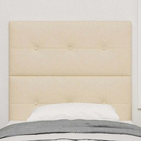 Výškově nastavitelné čelo postele s čelo Krémová 100 cm textil 3337813