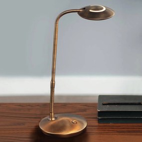 Se stmívačem - stolní lampa LED Zenith bronz