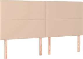 Box spring postel s matrací cappuccino 180 x 200 cm umělá kůže 3137562