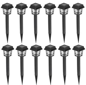 SADA 12x LED Solární lampa LED/0,06W/1,2V 1xAA 6500K IP44 100 mAh