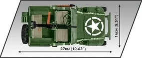 COBI 2804 Willys MB Jeep s přívěsem - Executive Edition / Stavebnice /