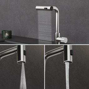 design kuchyňská baterie DOPORRO Turnix 2 - nerez ocel