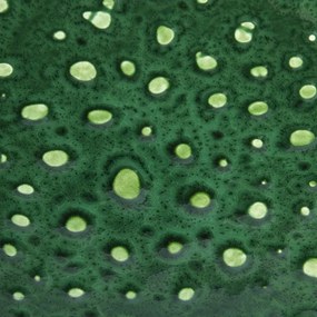 Zelená keramická mísa na noze The Emeralds - Ø 30*10cm