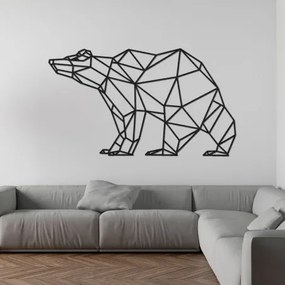 Geometrický dřevěný obraz na zeď medvěd I SENTOP HDF0244