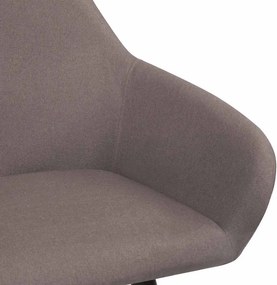 Jídelní židle 2 ks taupe textil 283468