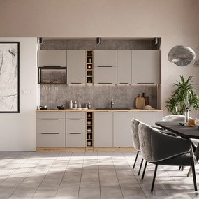 ARIA li | dolní skříňka 60 D 1F policová | 60 cm | ANTI FINGERPRINT povrch | artisan/béžová