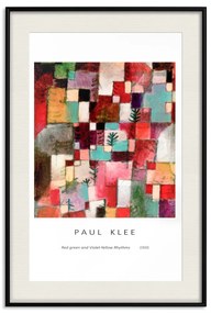 Plakát Reprodukce - Paul Klee, rytmus červeno-zelených a fialovo-žlutých