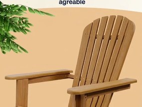 Lehátko Adirondack z akáciového dřeva skládací