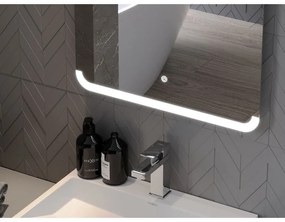 Mexen Nida, LED koupelnové zrcadlo s podsvícením 120x100 cm, 6000K, ochrana proti zamlžování, 9806-120-100-611-00