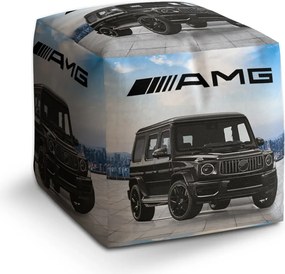 Sablio Taburet Cube AMG auto - 50x50x50 cm
