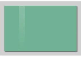 Zelená veronesova firemní skleněná magnetická tabule Smatab® - 100 × 200 cm