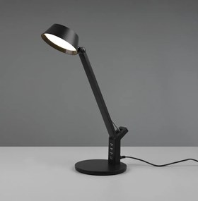 Matně černá LED stmívatelná stolní lampa (výška 40 cm) Ava – Trio