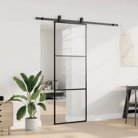 Posuvné dveře se sadou kování černé 76x205 cm ESG Glass 3375841
