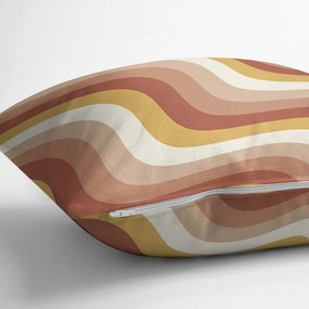 Povlak na polštář 43x43 cm Creamy Strawberry Swirl – Mila Home