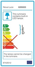 Nova Luce Závěsné LED svítidlo FERROL, nastavitelné 85W 3000K stmívatelné