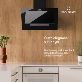 Klarstein Athena 60, digestoř, 60 cm, 247 m³/h, LED, odsávání/recirkulace