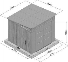 LANIT PLAST, s.r.o. plastový domek LANITPLAST NEVADA 88 LG4687