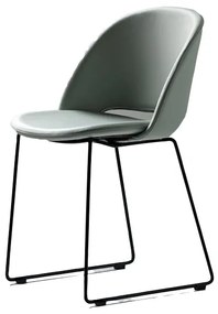 BONTEMPI - Čalouněná židle POLO s ližinovou podnoží