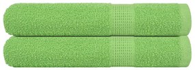 Saunové osušky FROGN 2 ks jablečně zelené 80x200 cm 360 g/m² 137031