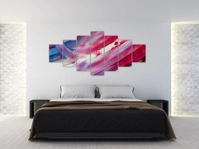 Obraz - růžovomodré barvy (210x100 cm)