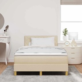 Postel s boxspringem s polštářem Krémová 120 x 200 cm textil 3338991