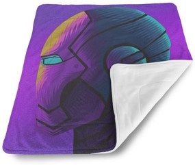 Sablio Deka pro miminko Iron Man Helma na fialové - 80x100 cm