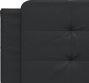 Postel s matrací Zadar černá 160 x 200 cm umělá kůže 3208873