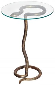 Odkládací stolek Wildlife Snake 60cm starožitná měď/ 43513