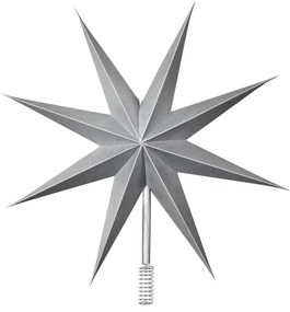 Broste Papírová hvězda /špice na strom TOP STAR stříbrná