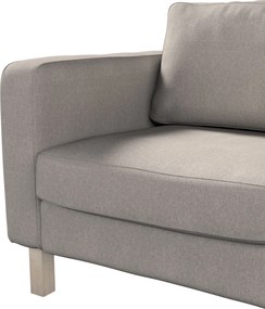 Potah na křeslo IKEA Karlstad, krátký barva béžová látka pletený vzor