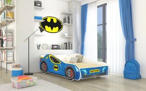 Dětská postel BATMAT modrá + matrace