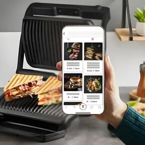 Tefal Optigrill+ GC7178 černý / Kontaktní gril / 2000 W / 6 programů