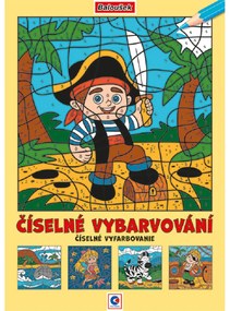 Baloušek - omalovánka A4, Číselné vybarvování