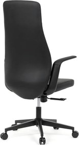 Kancelářské křeslo KA-T8325 BK, synchronní mechanismus, černá ekokůže (66 x 62) cm