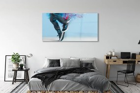 akrylový obraz Nohy barevné Ciapki 140x70 cm