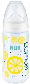 Nuk Kojenecká láhev 300ml s ukazatelem teploty FRUITS savička silikon