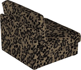 Potah na neskládací křeslo IKEA Kivik barva béžová látka pletený vzor, vzorované