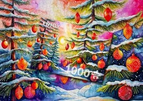 ENJOY Puzzle Vánoční východ slunce / 1000 dílků / od 14 let