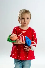 TEDDIES Panáček Honzík / Hadrový, látka / 30 cm / Česky mluvící / Na k