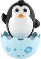 TEDDIES Kolíbací hračka Tučňák / Se zvukem / Plast / 8 cm / 0m+