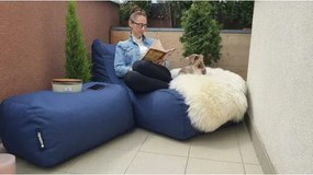 SakyPaky Plážo outdoor sedací vak lahvově zelená