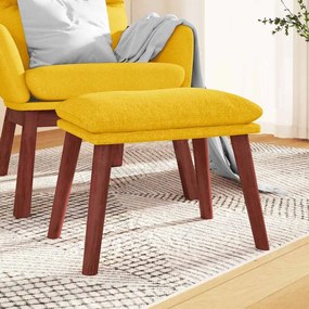 Podnožka hořčicově žlutá 45 x 29,5 x 35 cm textil 341464