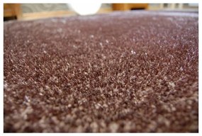 Luxusní kusový koberec Shaggy Verona hnědý 2 200x290cm