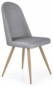 Jídelní židle Adel, šedá / přírodní dřevo