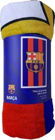 Velká bavlněná osuška FC Barcelona - motiv Blaugrana - 100 x 180 cm