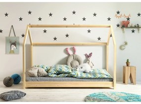 BabyBeds Dětská postel domeček BELLA Velikost postele: 160x80 cm Borovice