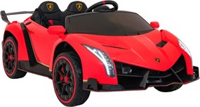 Elektrické autíčko Lamborghini Veneno červené